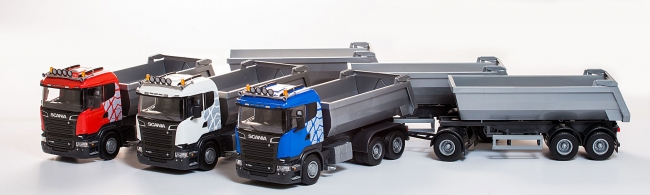 Scania Tipper Truck with trailer scale 1 | XS Leksaker