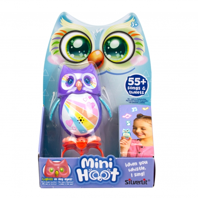 SILVERLIT interactive bird MINI HOOT, 7, 5 | XS Leksaker