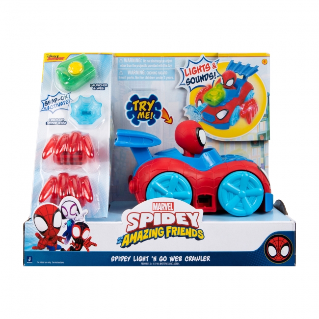 SPIDEY AND HIS AMAZING FRIENDS Deluxe feature vehicle - Spidey Light N ...